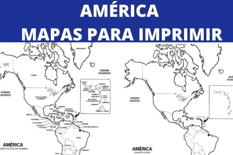 Mapas de América del Norte - Descarga ahora con nombres